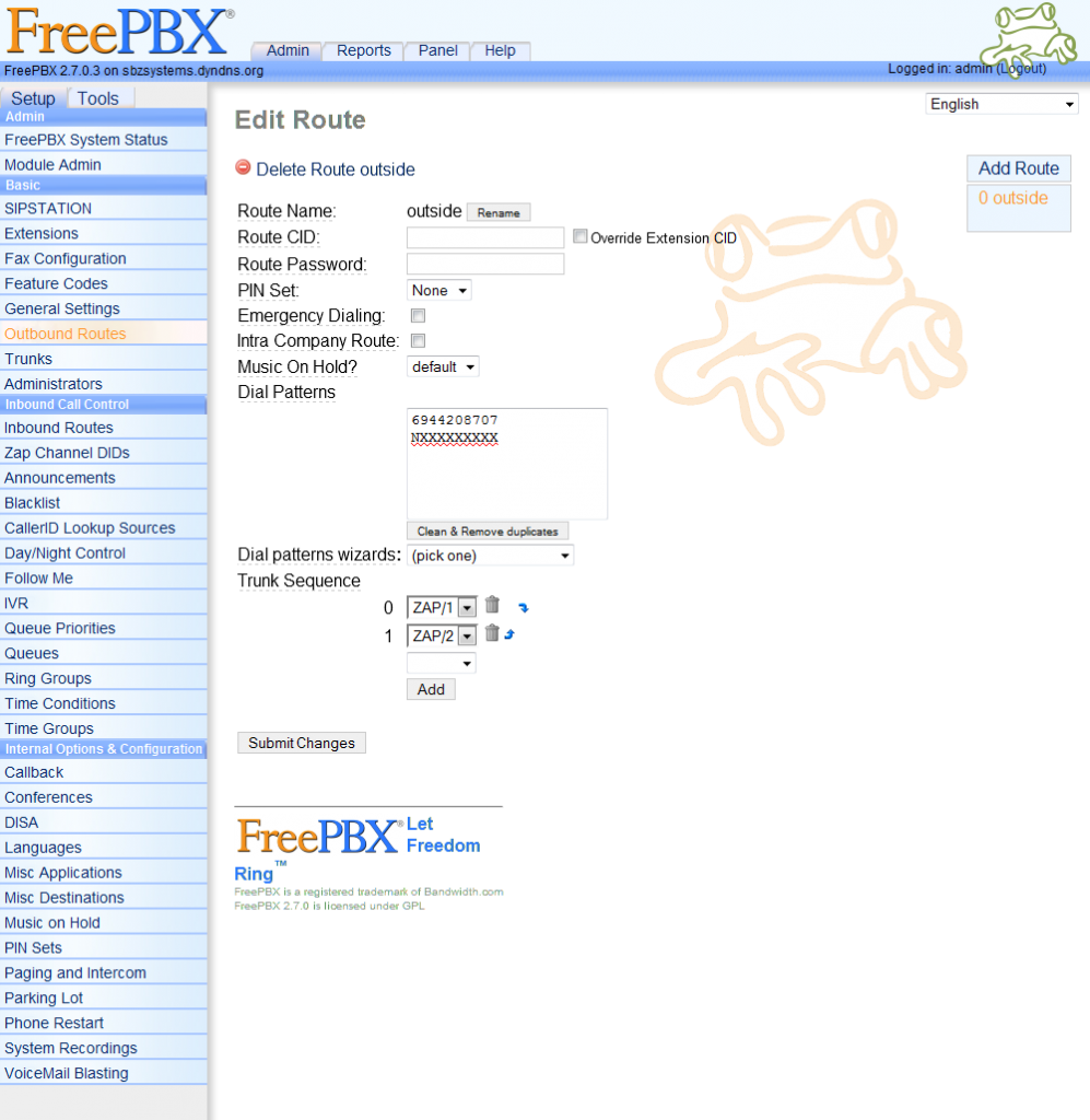 FreePBX - step by step basic setup - SBZ Systems