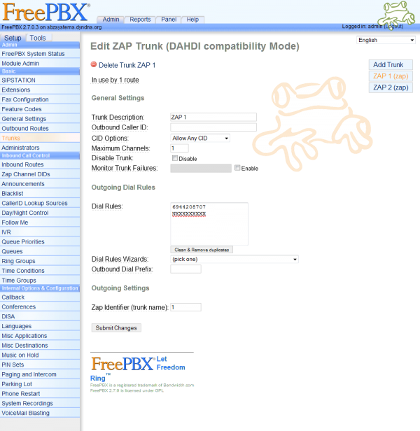 FreePBX - step by step basic setup - SBZ Systems