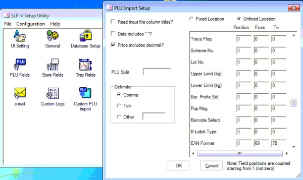 ISHIDA scales settings - SBZ Systems