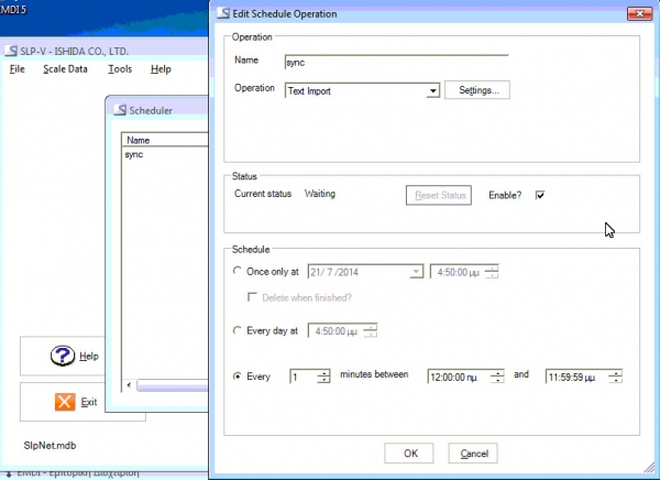 ISHIDA scales settings - SBZ Systems