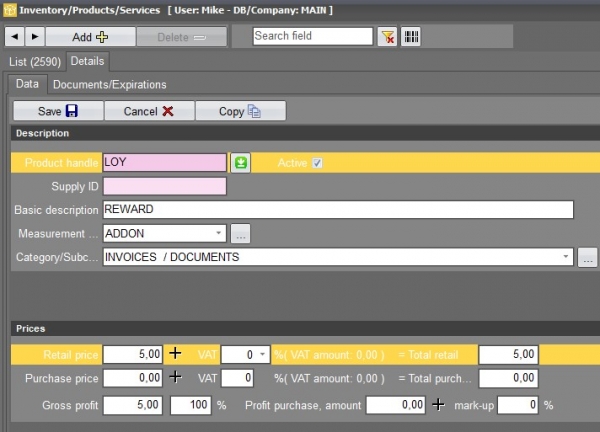Customer reward system (loyalty card) - Customization - SBZ Systems