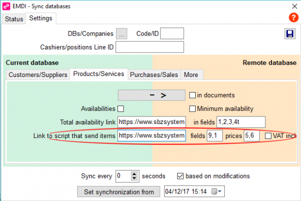 Periodic bulk update of e-shop for product modifications - SBZ Systems