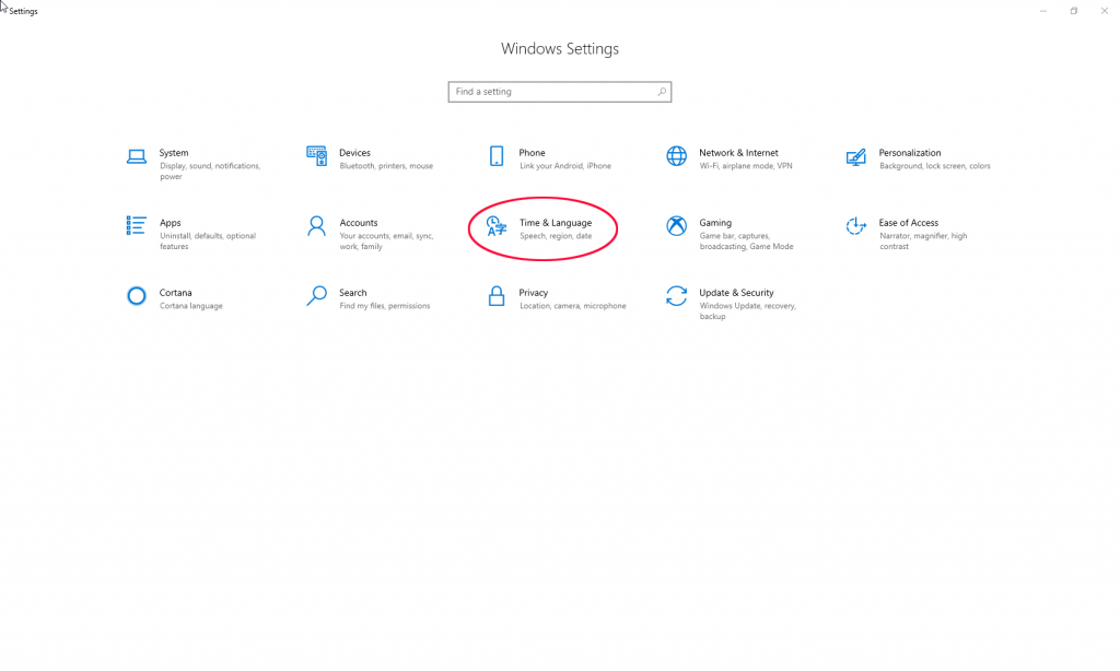 Change The Local Settings In Windows 10 SBZ Systems