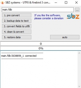 Database upgrade instructions in UTF-8 - SBZ Systems