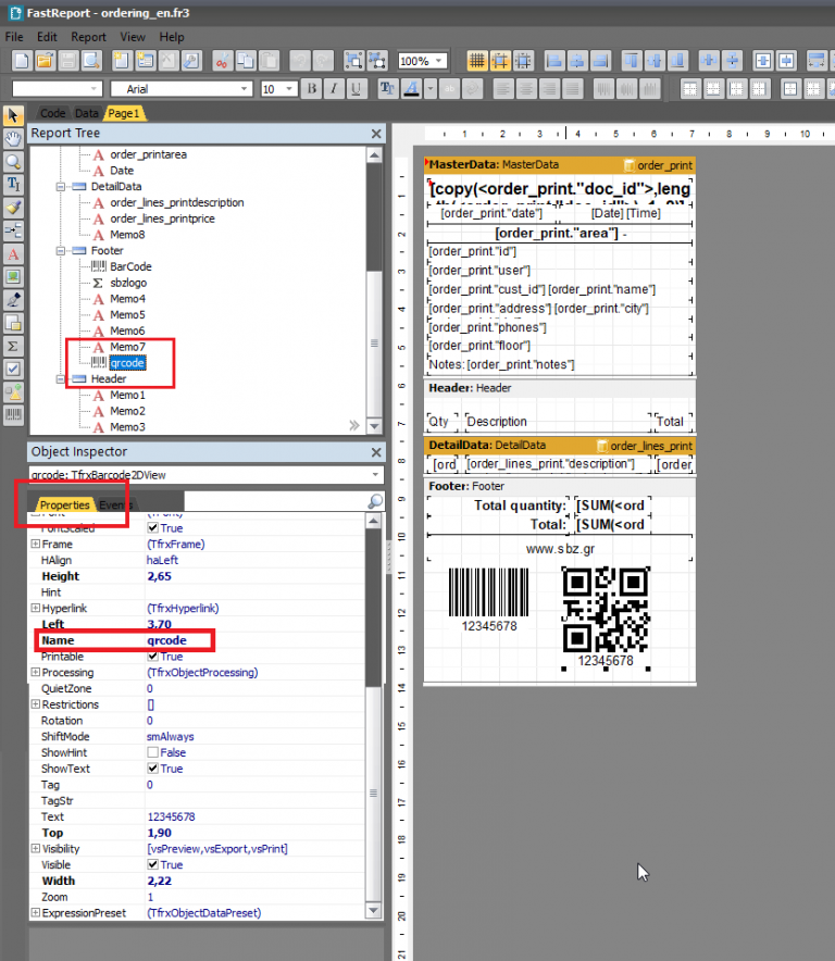 QR Code in order routing for automatic address opening - SBZ Systems