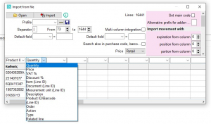 Bulk product availability correction from excel, csv - SBZ Systems