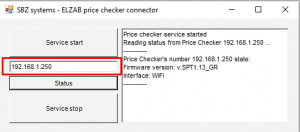 Connection with ELZAB price checker - SBZ Systems