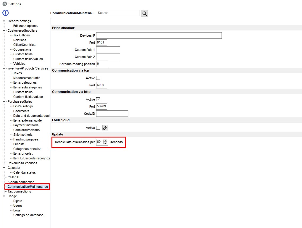 Automatic recalculation of availability - SBZ Systems