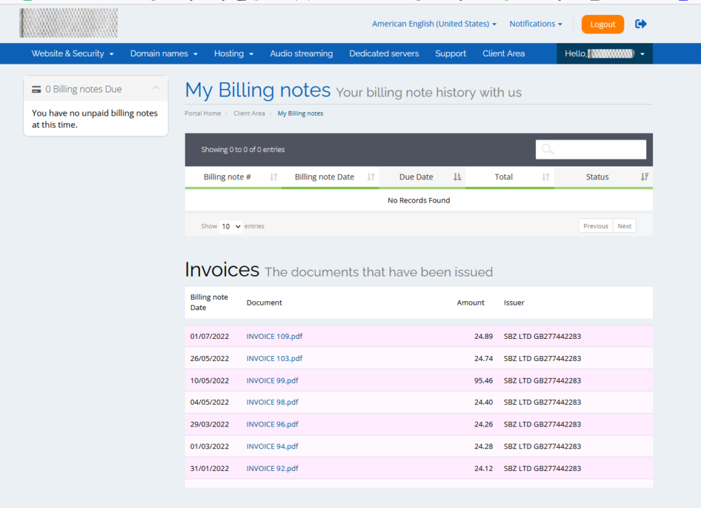 Customer invoices from EMDI to WHMCS - SBZ Systems