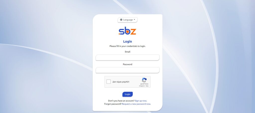 Change login password for admin - SBZ Systems