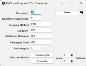 Eshop connection with SQL - SBZ Systems