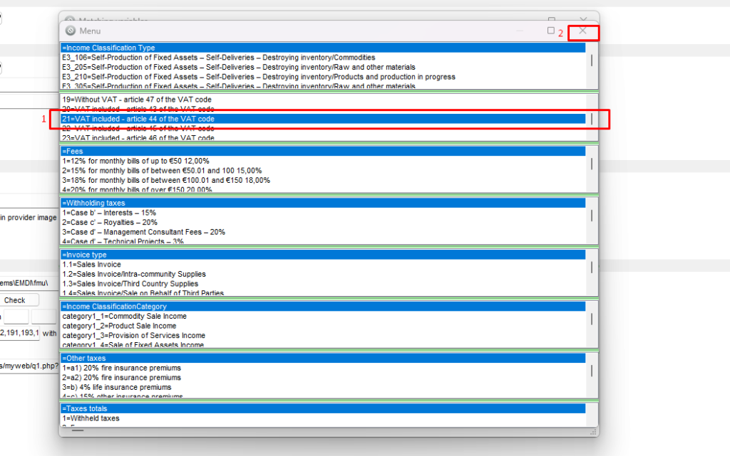 Mapping of mydata variables for the sale of tobacco products - SBZ Systems